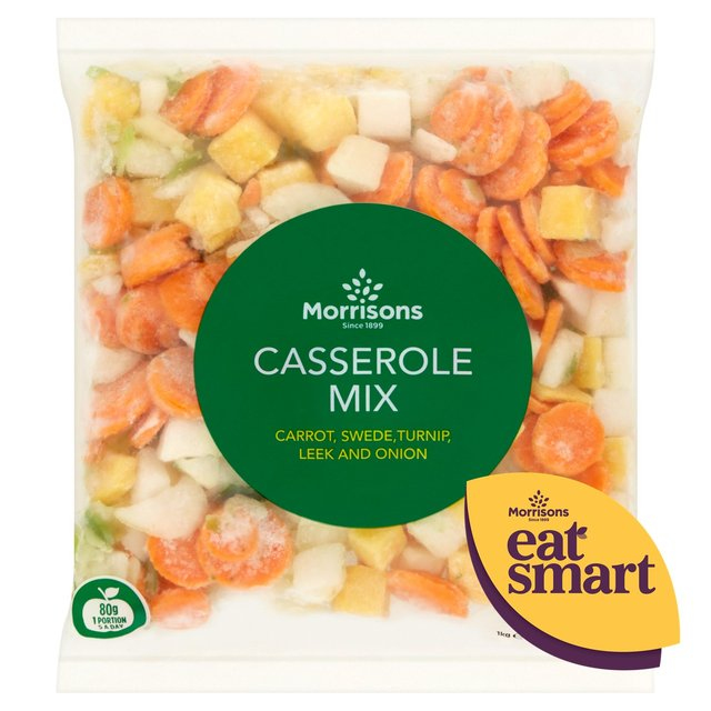 復 Calories in Morrisons Casserole Mix Carrot, Swede, Turnip, Leek and Onion