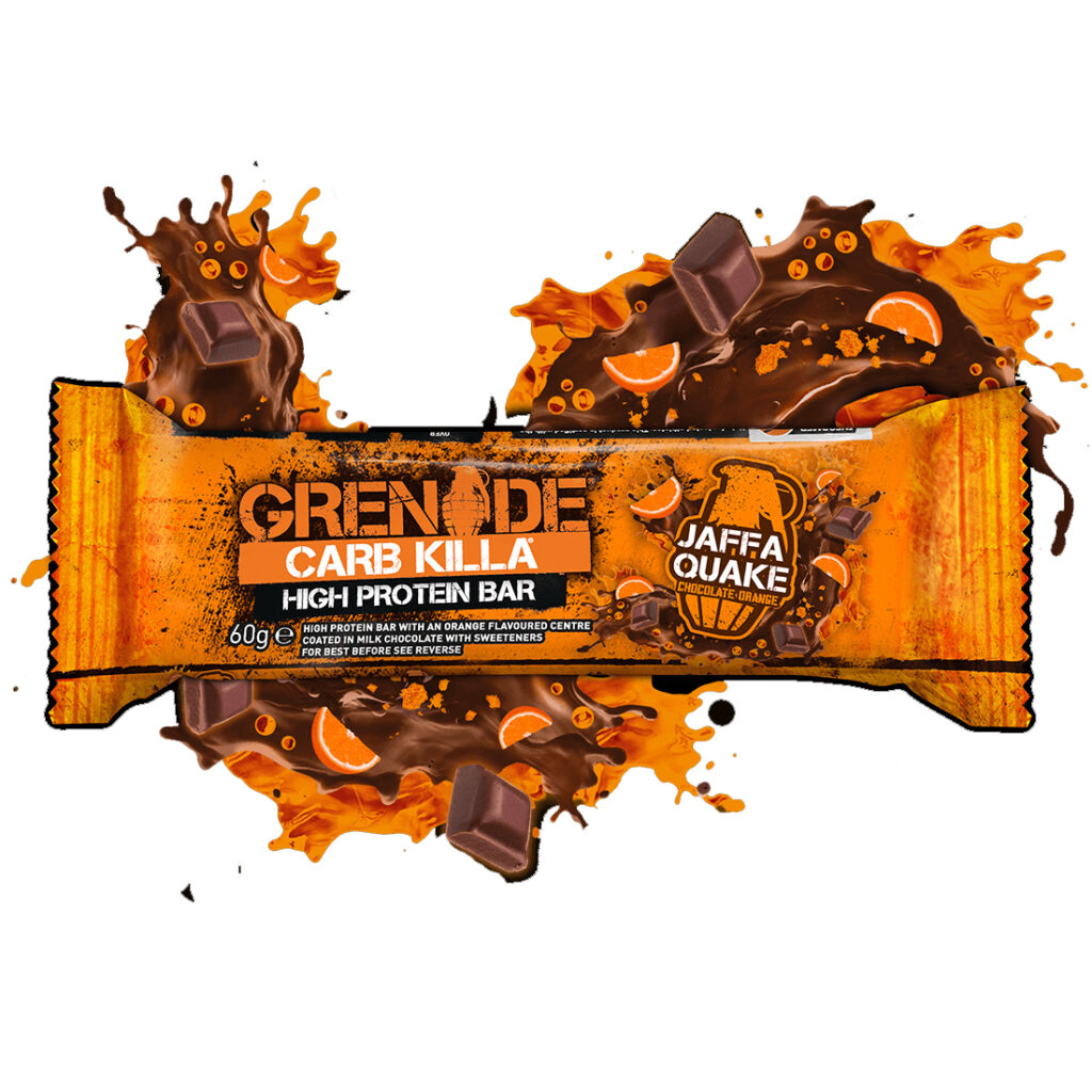 Calories in Grenade Carb Killa High Protein Bar Jaffa Quake Chocolate ...